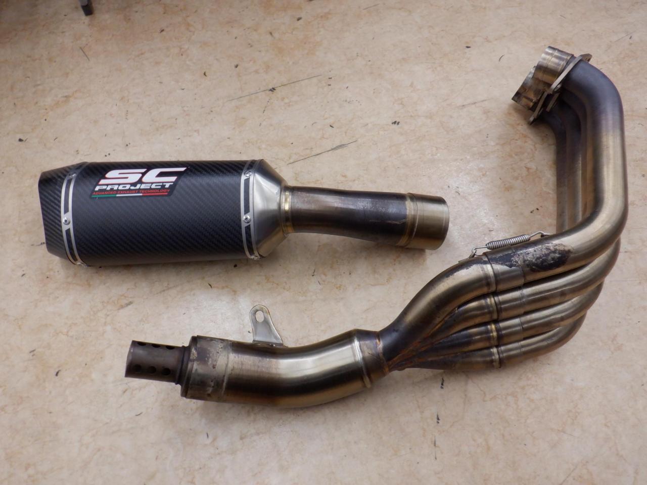 ☆値下げしました!!☆SC PROJECT フルエキゾーストシステム4-1&SC1-Rサイレンサー SC1-R-H30 CB650F(’17 ...