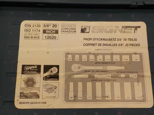 【インチ工具】SIGNET 20ピース工具セット☆外車カスタムに☆ | カー用品 メンテナンス 工具を通販で購入する | 中古カー＆バイク用品 ...