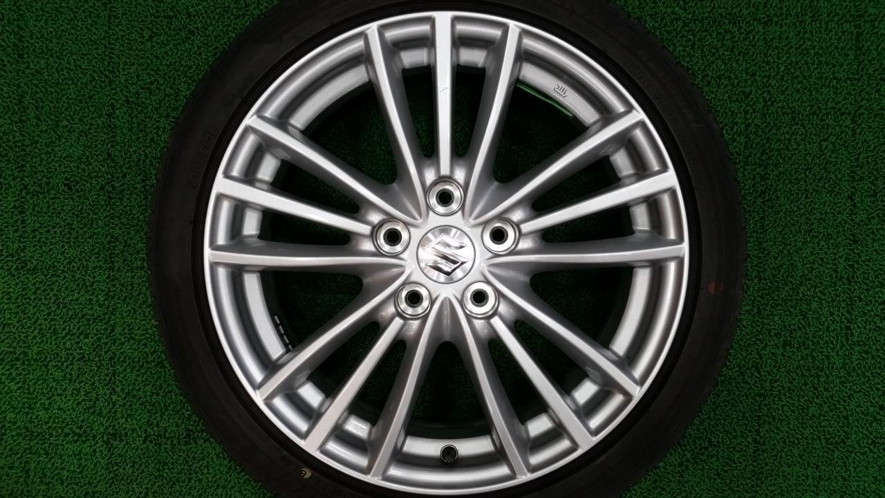 SUZUKI(スズキ) ZC32S スイフトスポーツ純正ホイール + BRIDGESTONE POTENZA RE05 | カー用品 タイヤホイールセット 17インチタイヤホイールセットを通販 ...