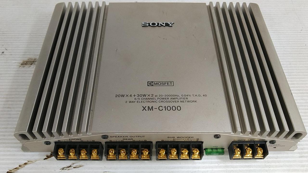 SONY XM-C1000 ★前後スピーカー&SWを1台で!!★ | 中古品 | アップガレージ 横浜町田総本店 | カー用品 アンプを通販で ...