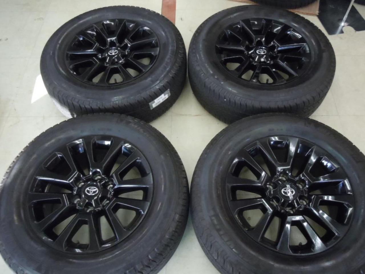 ★値下げしました!!★ TOYOTA 150系 ランドクルーザープラド後期ブラックエディション純正ホイール + MICHELIN ...