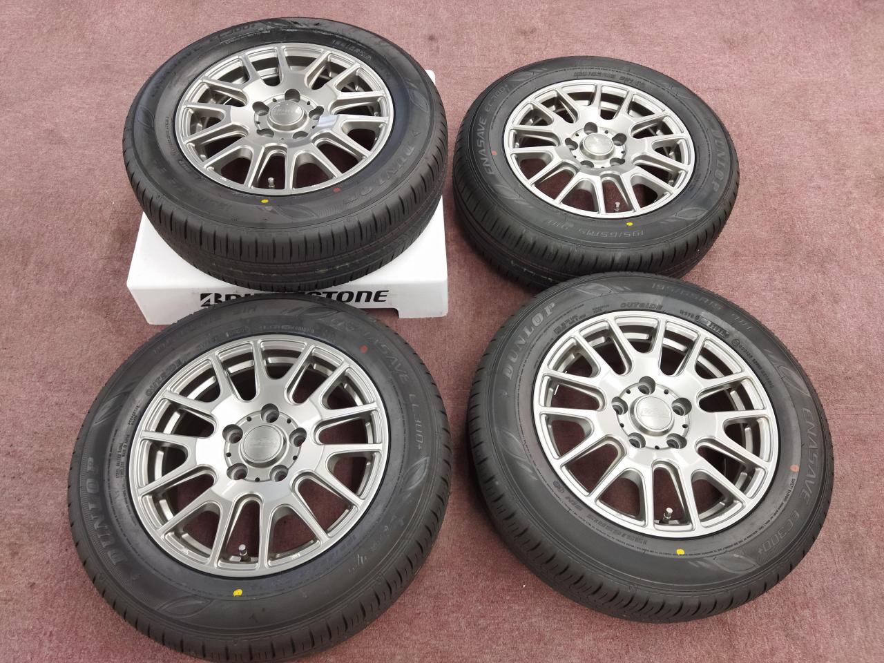 M様御注文分 MLJ WREST e3 Technik boost + DUNLOP ENASAVE EC300+ 4本セット | カー用品 タイヤホイールセット 15インチタイヤホイール ...