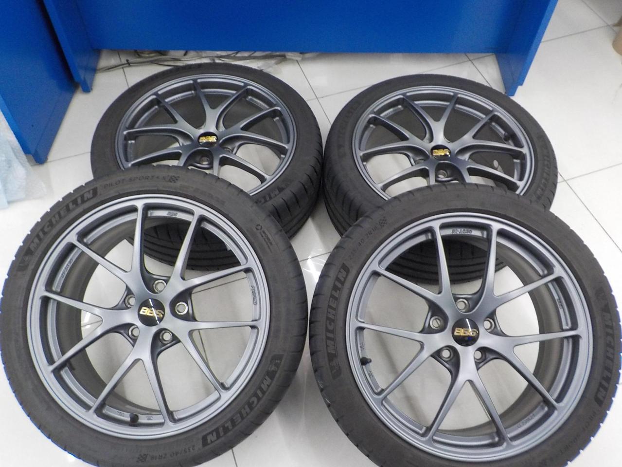 【バリ溝タイヤ付きBBS♪かっこよすぎて惚れます。】BBS RI-A030 + MICHELIN PILPOT SPORT 4S | カー用品 タイヤホイールセット 18インチタイヤホイール ...