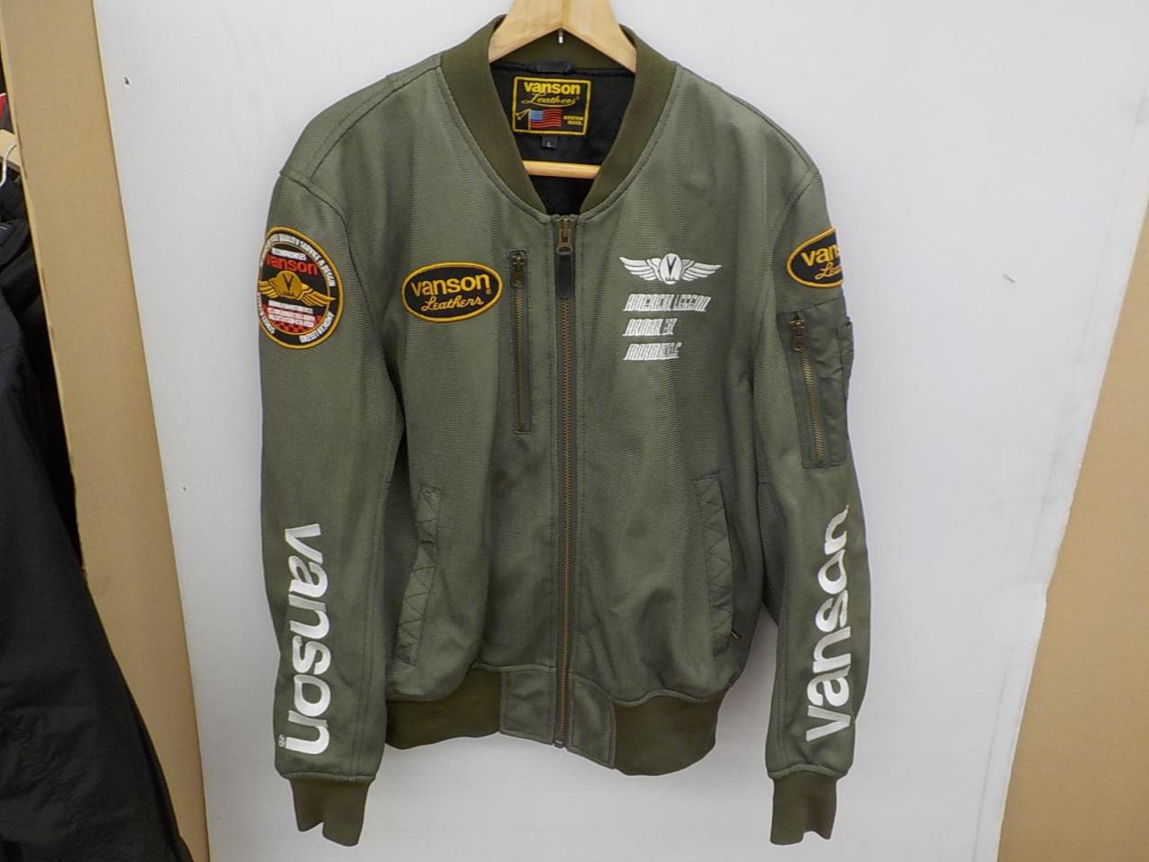 Vanson 【Lサイズ】MA-1タイプ メッシュジャケット☆暑い夏に!!☆ | バイク用品 ウエア ジャケット(二輪)を通販で購入する | 中古カー＆バイク用品の販売ならアップガレージ