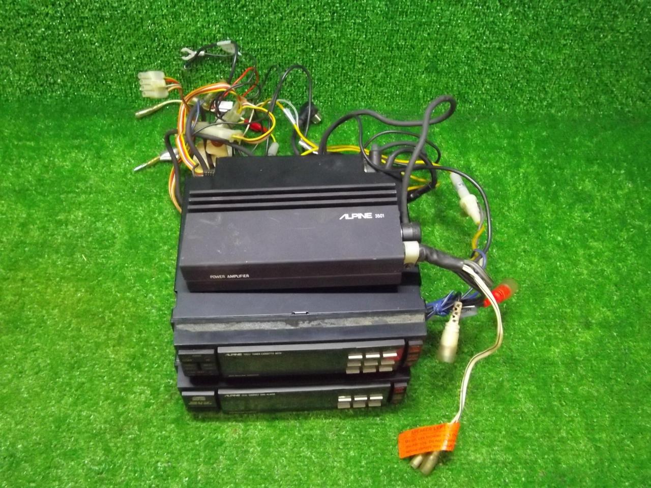 希少!☆当時物☆ ALPINE 5930(CDチューナー)/7357J(カセットチューナー)/3501(パワーアンプ) | カー用品 ヘッド ...