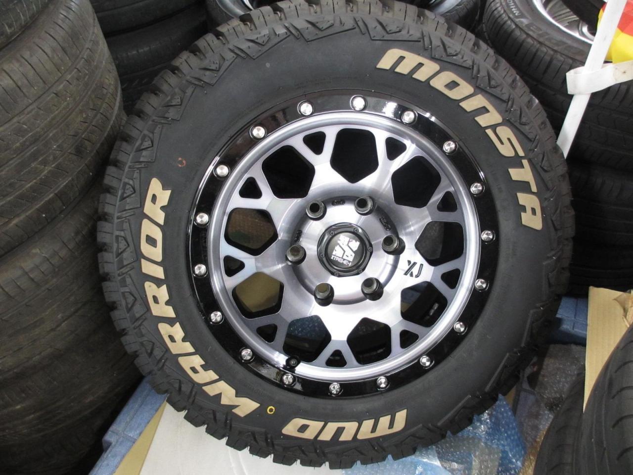 値下げしました!!MLJ(エムエルジェイ) XTREME-J(エクストリームジェイ) XJ04+MONSTA MUD WARRIOR | カー用品 タイヤホイールセット 16インチタイヤ ...