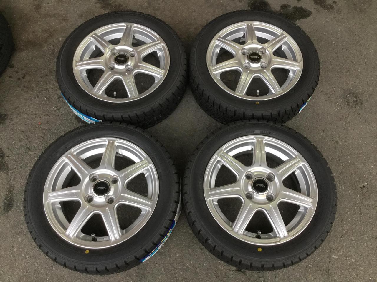 BRIDGESTONE(ブリヂストン) TOPRUN R7 + GOODYEAR(グッドイヤー) ICENAVI 7 | カー用品 スタッドレスタイヤホイールセット 14インチスタッドレス ...