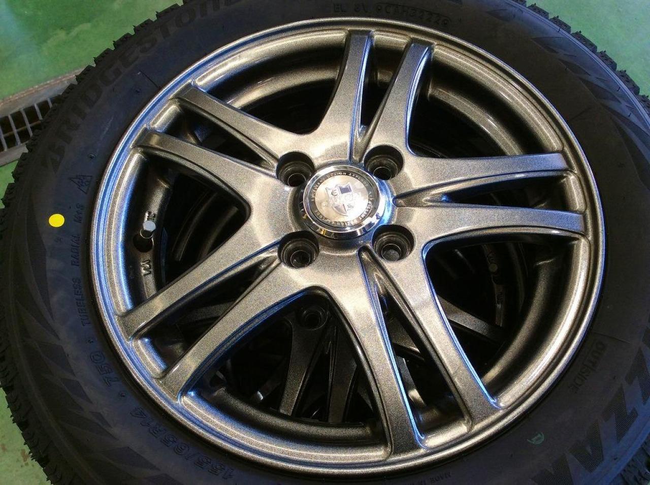 BIG WAY(ビッグウエイ) EXPLODE(エクスプラウド) MG5 メタルグレー + BRIDGESTONE(ブリヂストン) BLIZZAK VRX2 155/65R14 | カー用品 ...