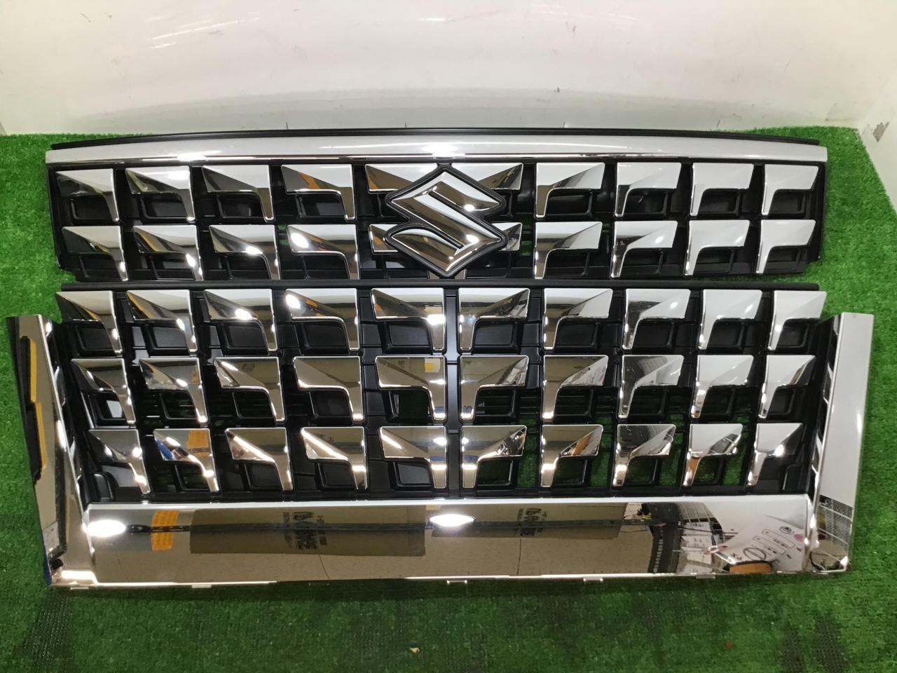 【値下げ!】スズキ純正(SUZUKI) スペーシアカスタム(MK53/後期)純正 メッキ フロントグリル/ラジエターグリル 2分割/1セット | 中古品 | アップガレージ 鈴鹿店 | カー ...