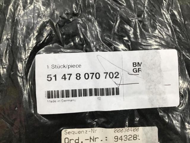 BMW純正 フロアマット 51 47 8 070 702 | カー用品 インテリア その他インテリアを通販で購入する | 中古カー＆バイク用品 ...