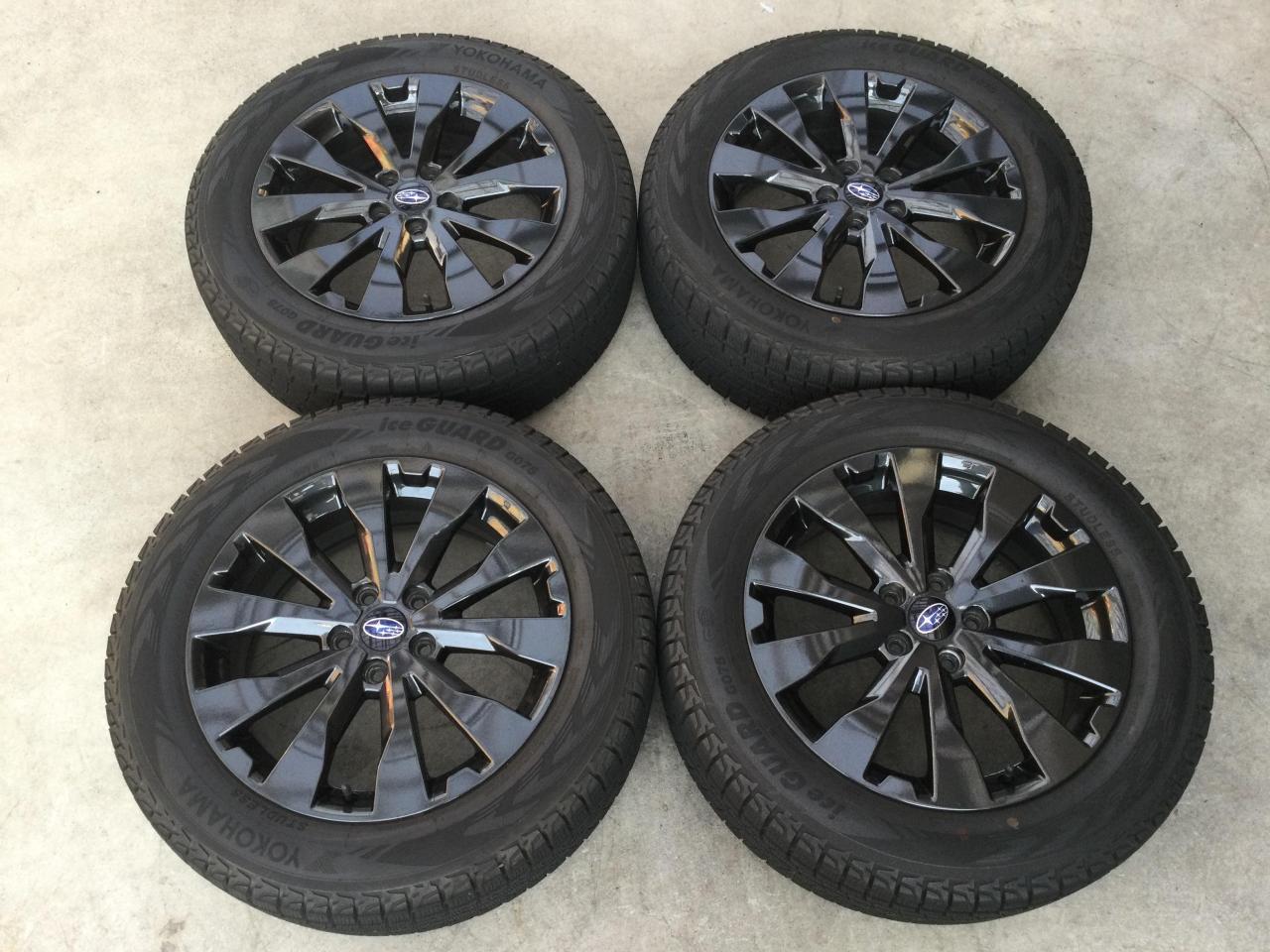 スバル純正 レガシィアウトバック BS9 X-BREAK 純正アルミホイール + YOKOHAMA iceGUARD G075 225/60R18 2021年製造 | カー用品 スタッドレス ...