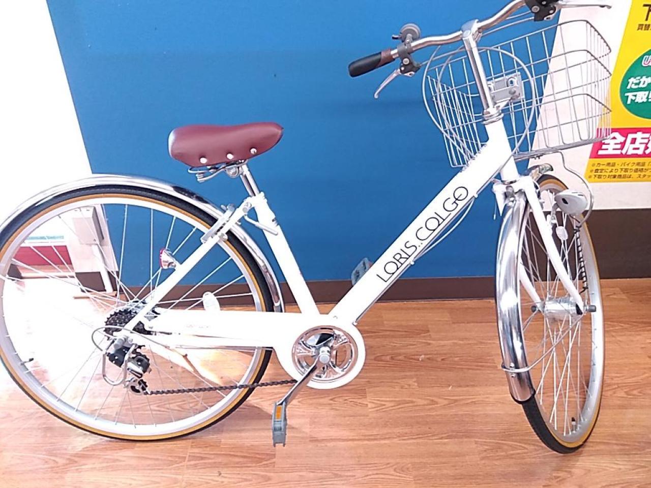 ダイニチ(大日産業) LORIS COLGO ロリスコルゴ 27インチ6段変速シティサイクル ホワイト | シティサイクルを通販で購入する ...