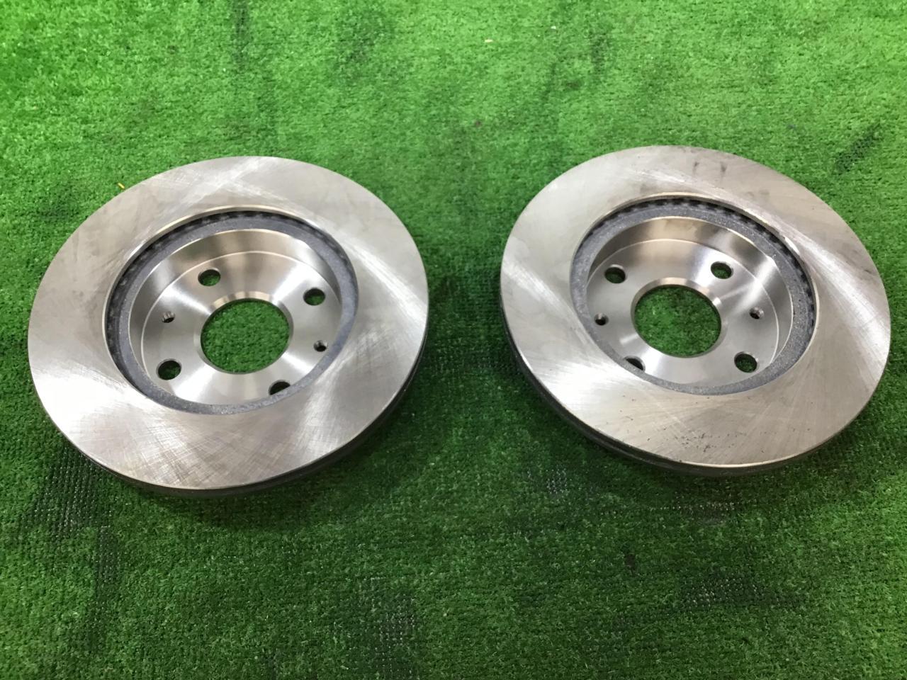 【ジャンク】 メーカー不明 [R001] フロント? ブレーキディスクローター 左右/1セット #現状販売品/無保証 | カー用品 ブレーキ系 ...