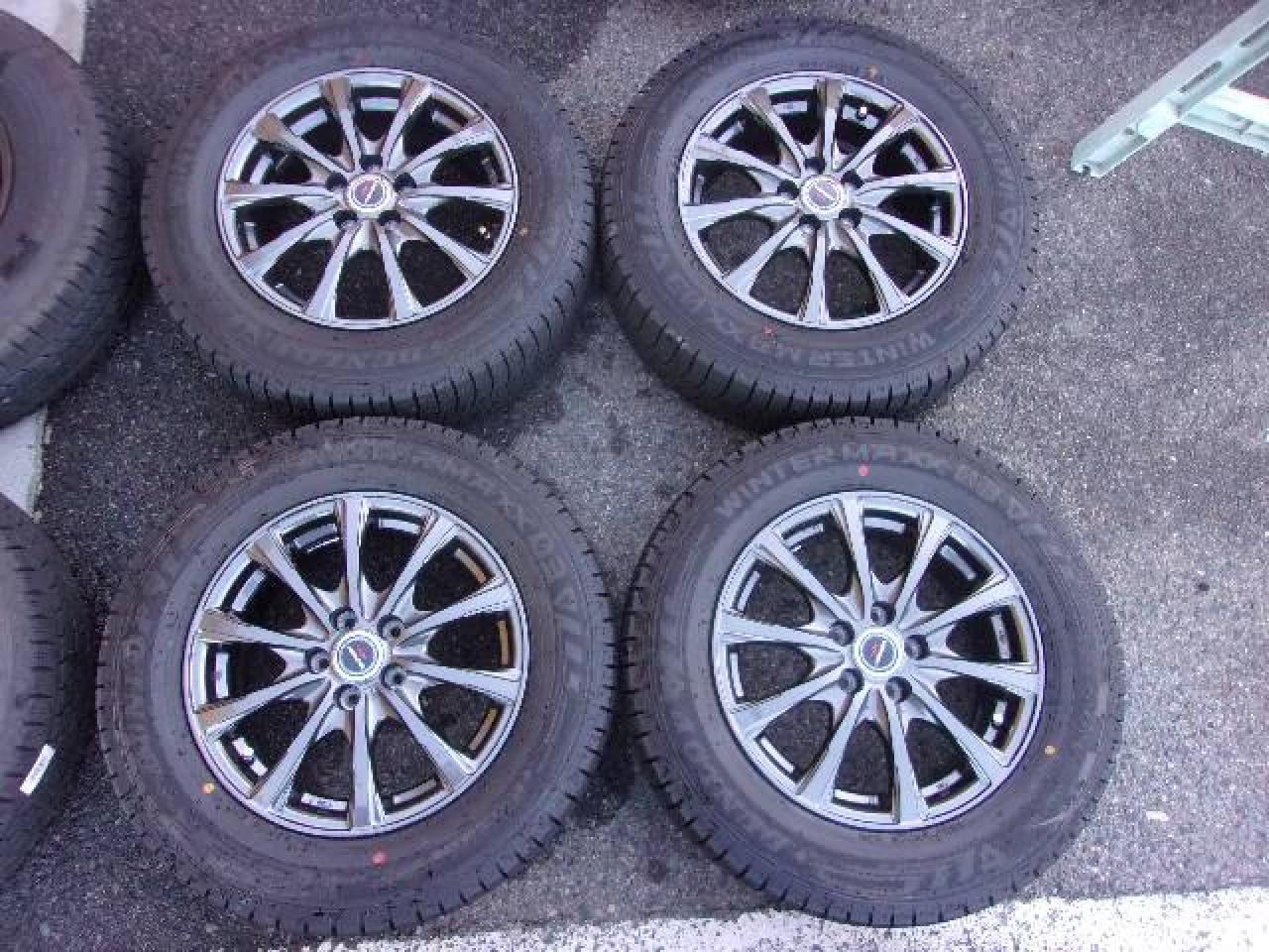 DUNLOP(ダンロップ) AIRNOVA SB10 + DUNLOP(ダンロップ) WINTERMAXX 03 | カー用品 スタッドレスタイヤホイールセット 15インチスタッドレスタイヤ ...