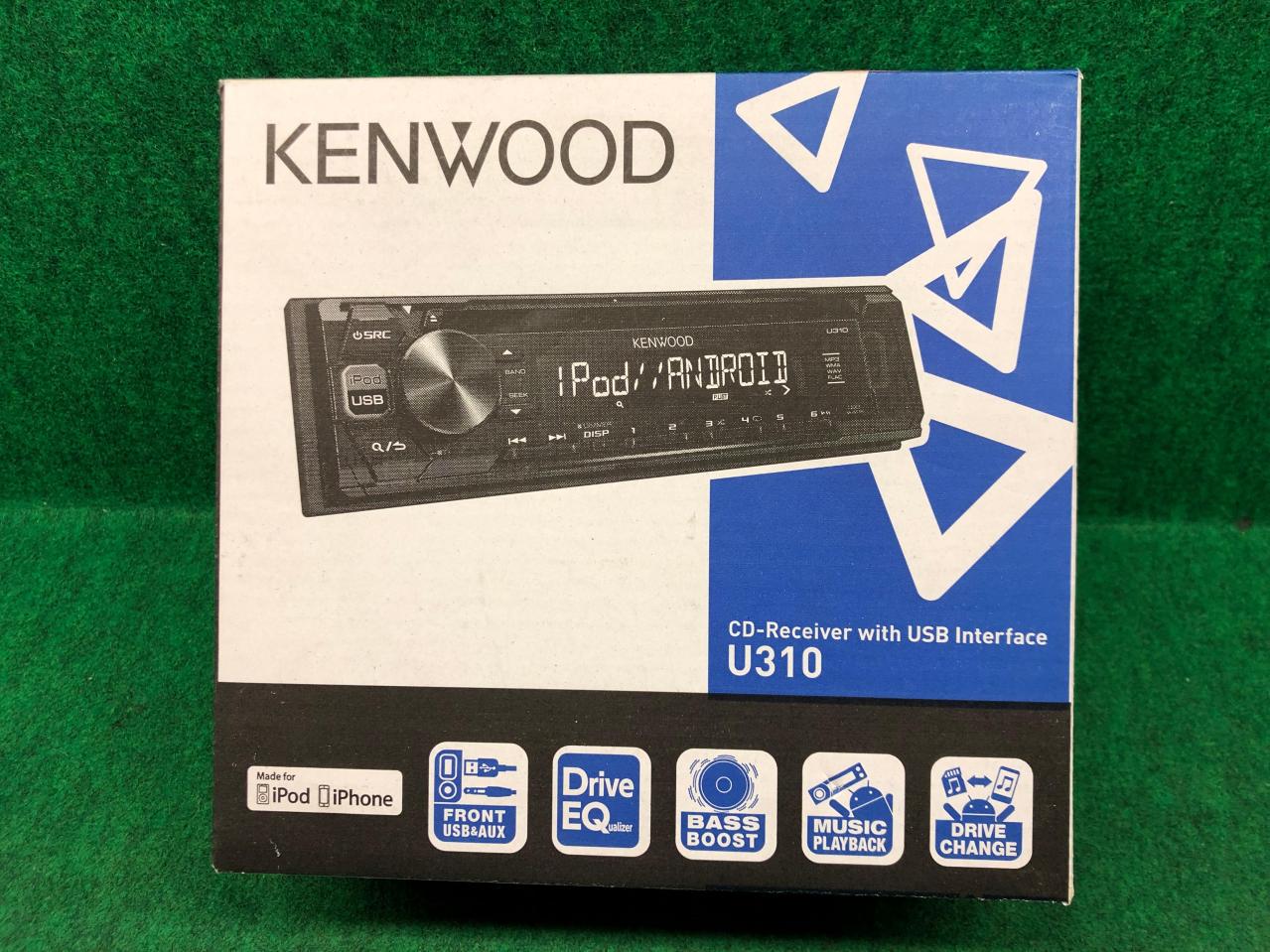 KENWOOD U310 【CD/USB/ラジオ 1DINヘッドユニット 2015年モデル】未使用 | 新古品 | アップガレージ 仙台店 | カー用品 ヘッドユニット CD+USB/i ...