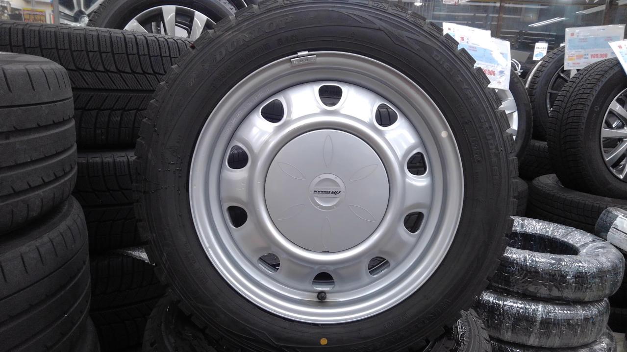TOPY(トピー) STEEL WHEEL(スチールホイール) MV11 + DUNLOP(ダンロップ) WINTERMAXX WM01 ...