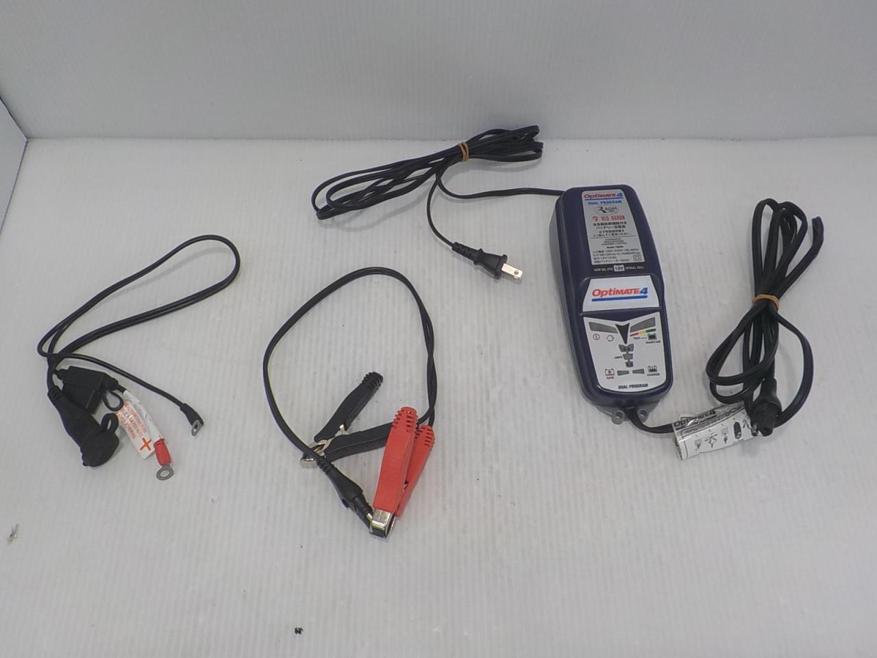 TECMATE OPTIMATE4 バッテリー充電器 | バイク用品 メンテナンス 工具・メンテナンス(二輪)を通販で購入する | 中古カー ...