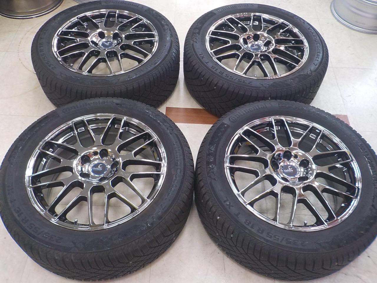 weds(ウェッズ) Delmor LC.S + Continental(コンチネンタル) Viking Contact7 235/55R18 ...