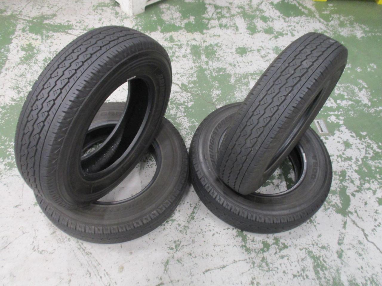 BRIDGESTONE(ブリヂストン) V600 165R14 6PR 4本セット | カー用品 タイヤ 14インチタイヤを通販で購入する | 中古カー＆バイク用品の販売ならアップガレージ