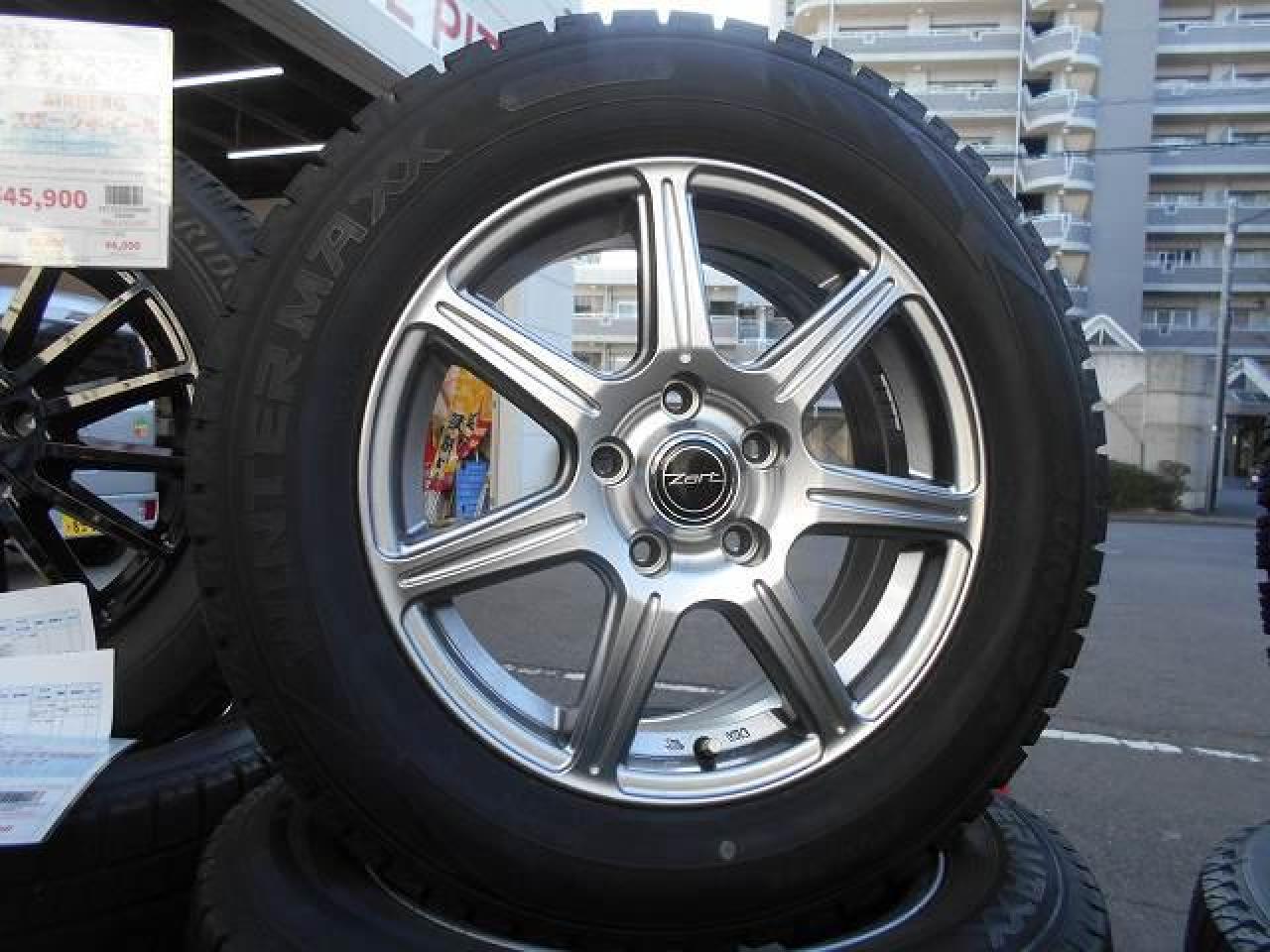 BRIDGESTONE Zart R7 + DUNLOP WINTERMAXX WM02 | カー用品 スタッドレスタイヤホイールセット 16インチスタッドレスタイヤホイールセットを通販で購入 ...