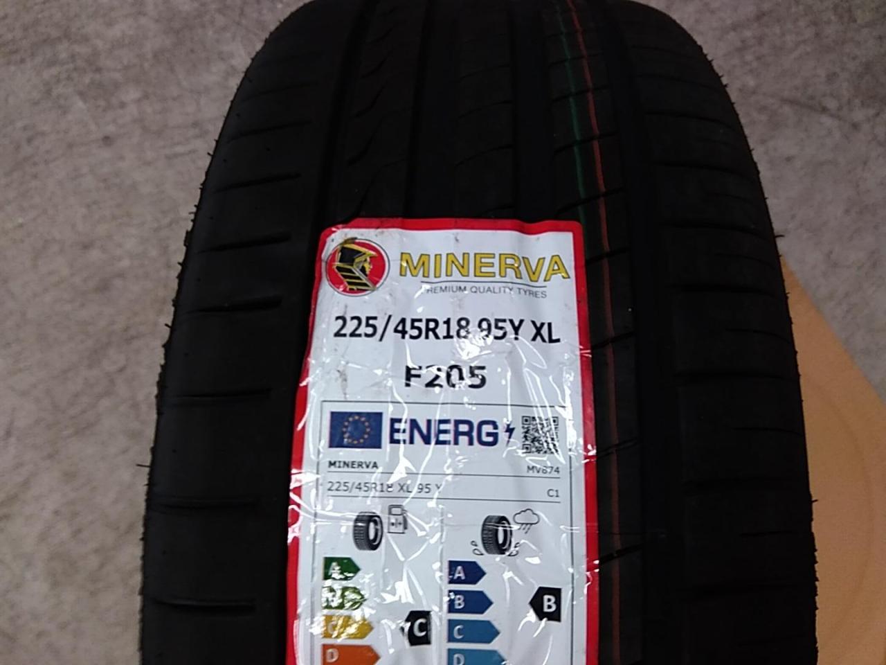 MINERVA F205 225/45R18 | カー用品 タイヤ 18インチタイヤを通販で購入する | 中古カー＆バイク用品の販売ならアップガレージ
