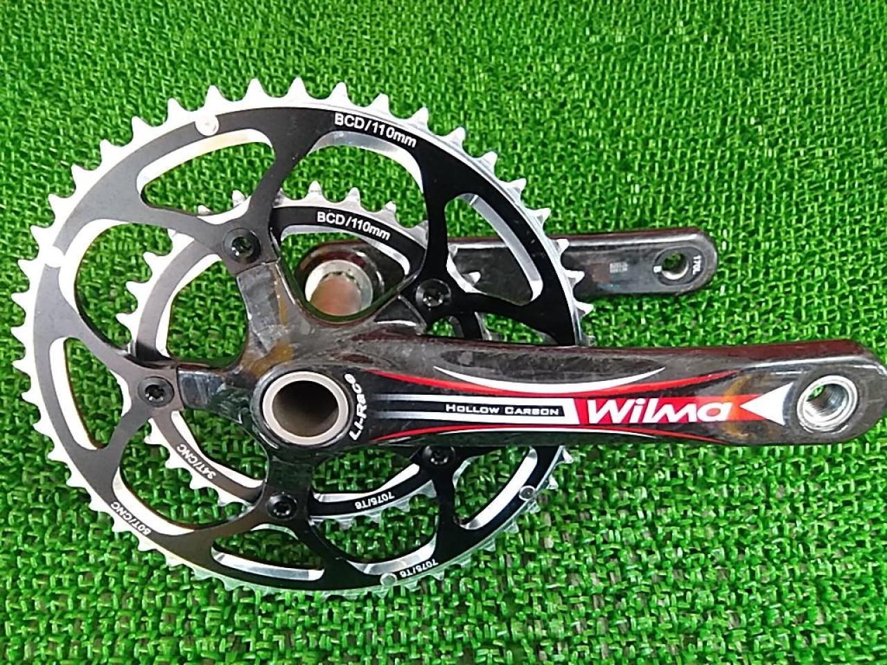 Wilma Li-Race カーボンクランク170 50/34Tチェーンリング付き | 自転車 チェーンリング/クランク クランク/クランク ...
