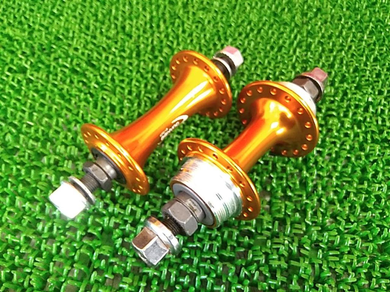 QUANDO KT-TECH ピスト用ハブ前後セット ゴールド | ハブを通販で購入する | 中古自転車・自転車パーツを購入するならアップガレージ