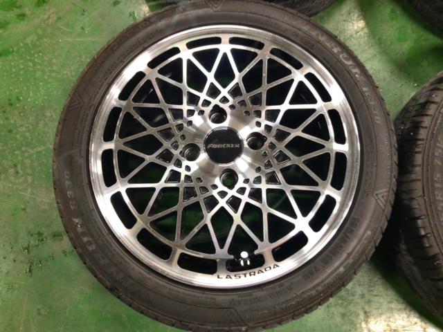 ABE SHOKAI LA STRADA Foocker+DUNLOP ENASAVE EC204(2本)+AUTOBACS MaxrunEfficia(1本)+WINRUN R330(1本 ...