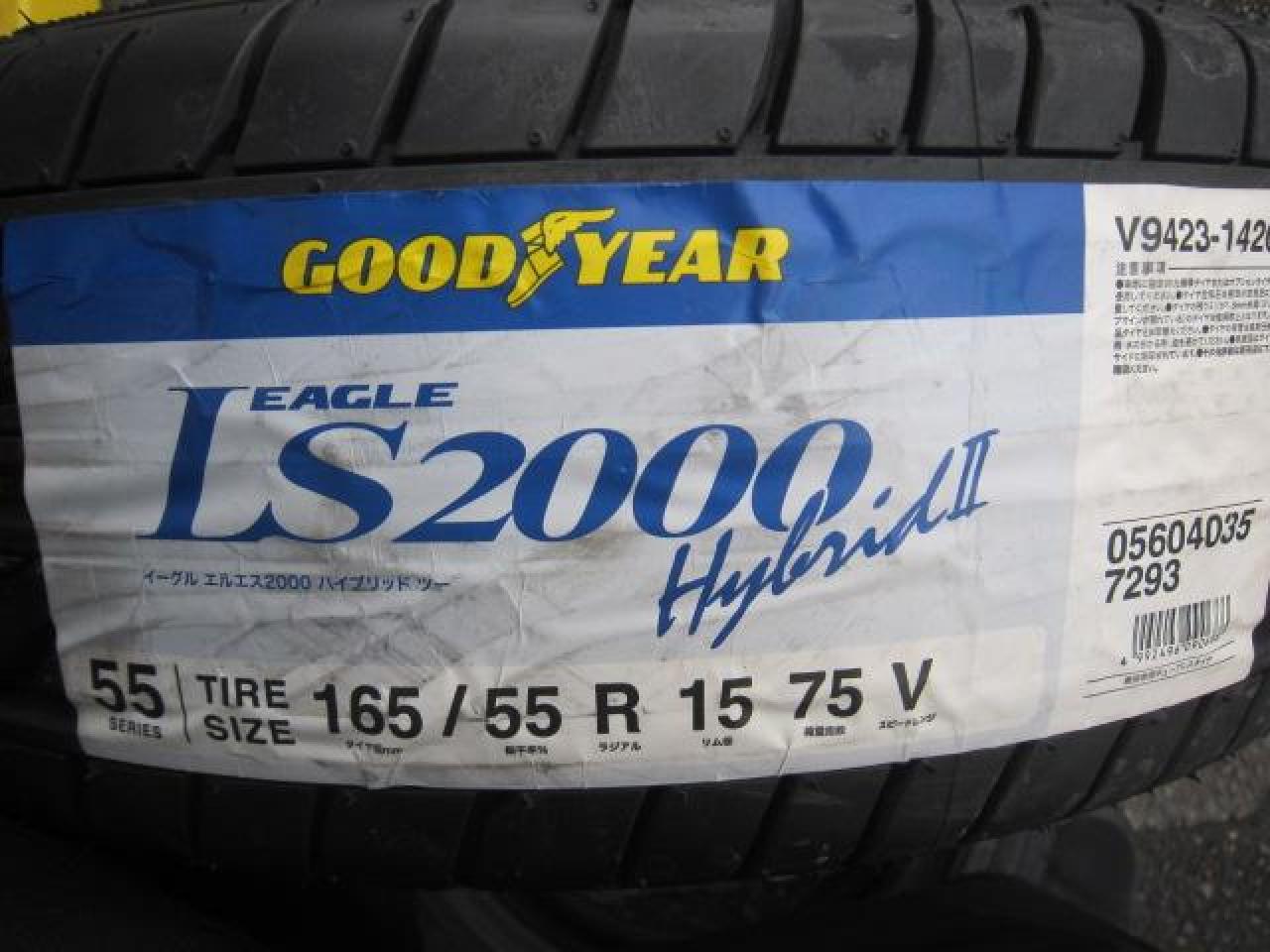 GOODYEAR EAGLE LS2000 HybridⅡ 165/55-15 タイヤのみ4本 W01327 | カー用品 タイヤ 15インチ ...