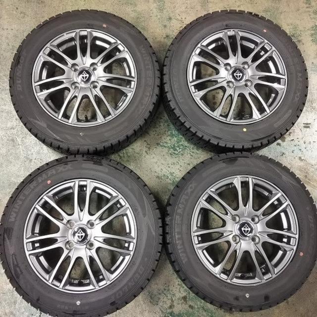 【値下げしました!】weds VELVA(ヴェルヴァ) VELVA 7本ツインスポークアルミホイール + DUNLOP WINTERMAXX WM02 175/65R14 2021年製 ...