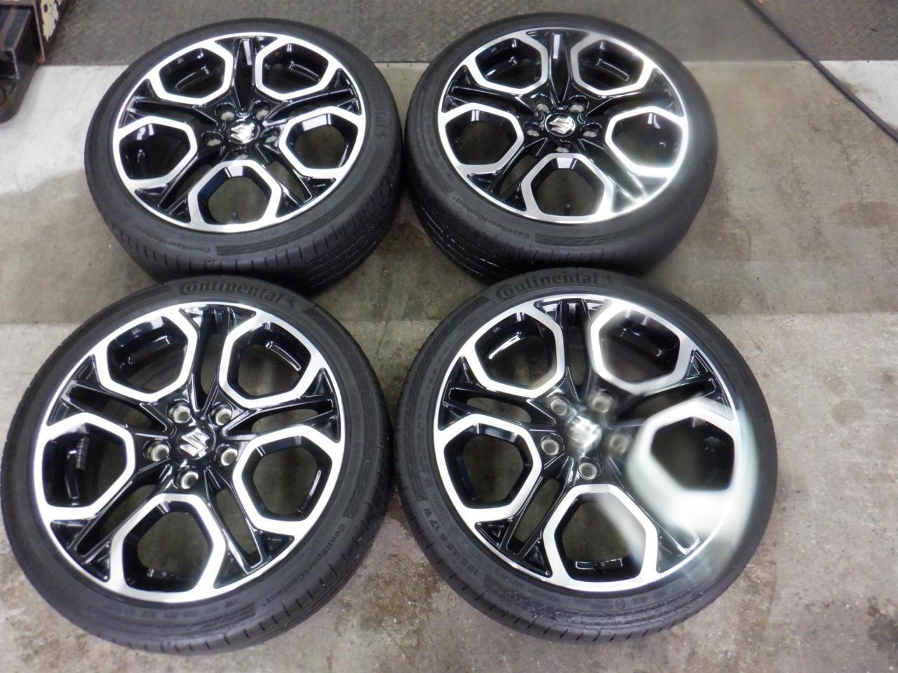 スズキ純正(SUZUKI) ZC33スイフトスポーツ純正ホイール + Continental(コンチネンタル ...
