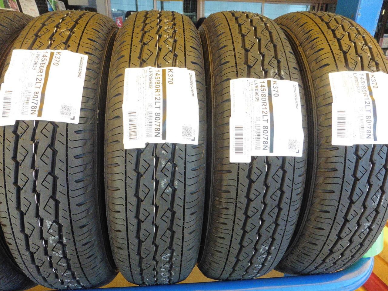 BRIDGESTONE K370 145/80R12 80/78N LT (145R12 6PR) | カー用品 タイヤ 12インチタイヤを通販で購入する | 中古カー＆バイク用品の販売なら ...