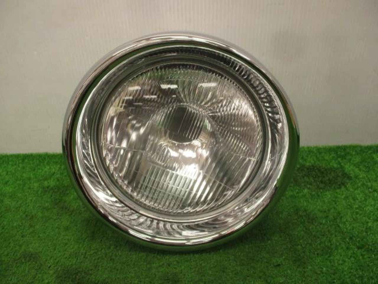 【ストリートライド】★値下げしました!!★HARLEY DAVIDSON 純正ヘッドライトケース + PMC BRIGHTEC ヘッドランプ ...