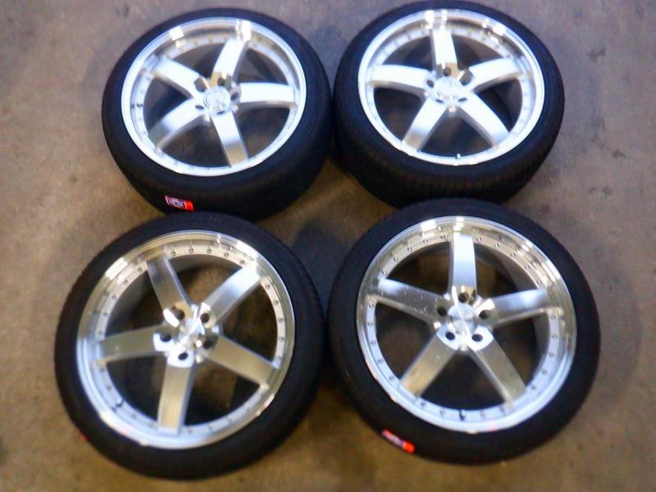 6BADX(バドックス) GRASTER FIVE シルバーポリッシュ + WINRUN R330 | カー用品 タイヤホイールセット 20 ...