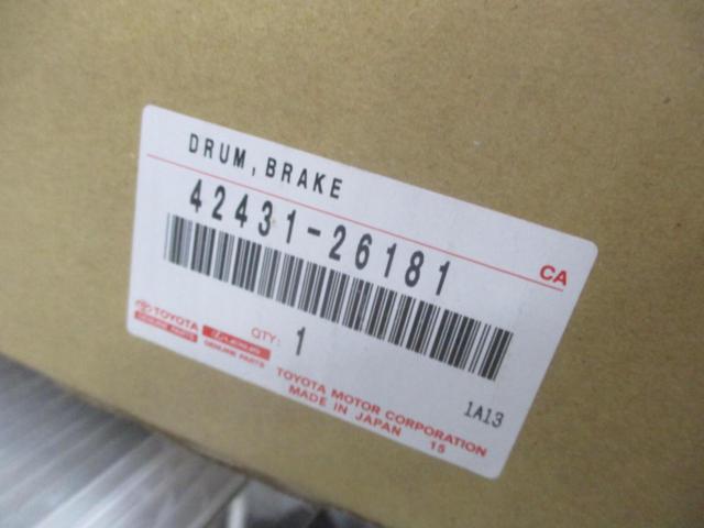 【未使用★】トヨタ純正(TOYOTA) ブレーキドラム 42431-26181 | カー用品 ブレーキ系 その他ブレーキ系を通販で購入する ...