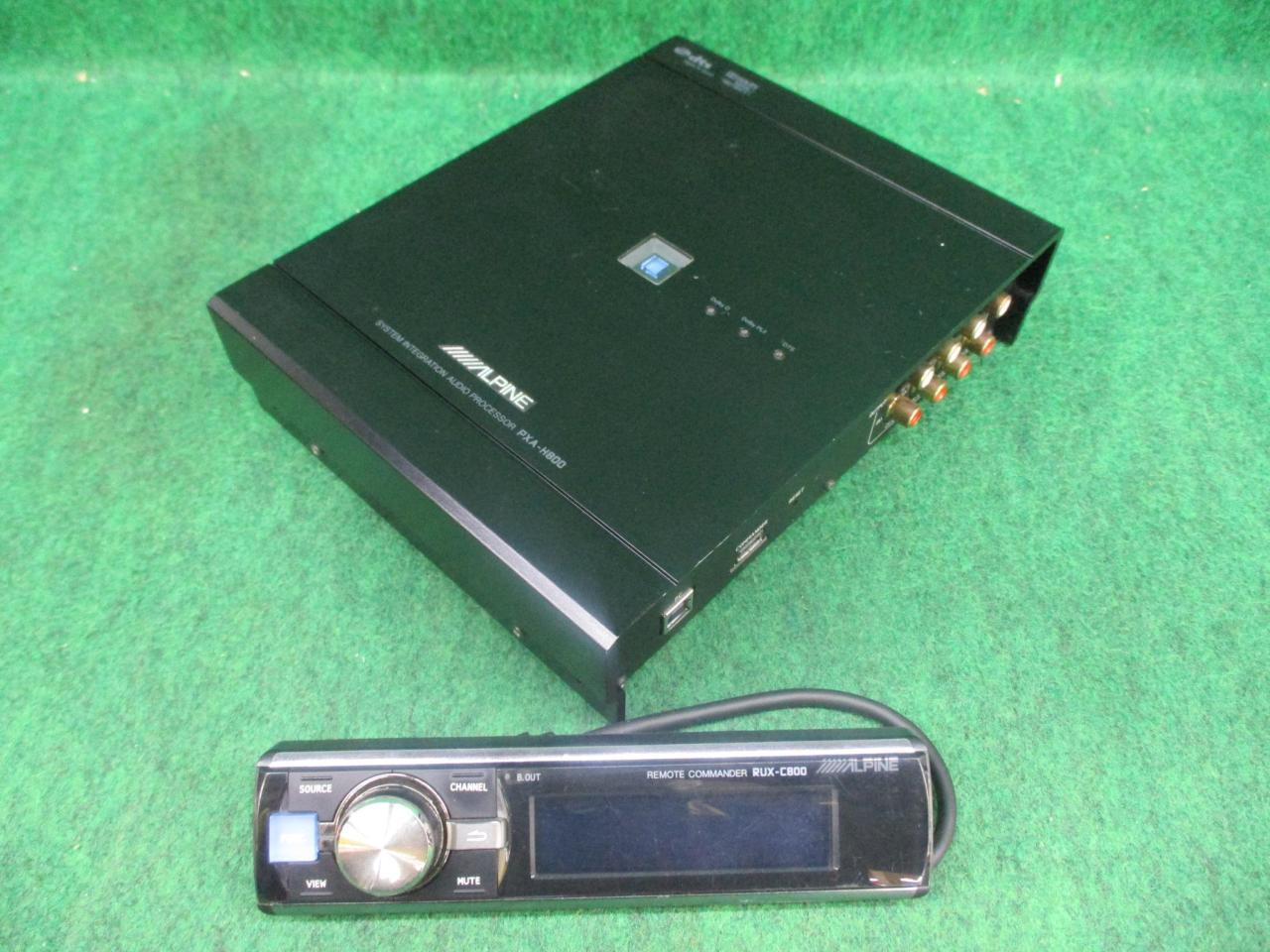 ALPINE(アルパイン) DTS対応オーディオプロセッサーパッケージ PXA-H800+RUX-C800 | カー用品 アンプ イコライザー ...