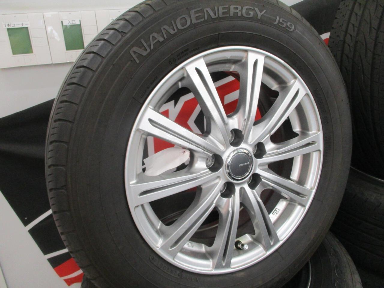 Millous スポークホイール + TOYO(トーヨー) NANOENERGY J64 | 中古品 | アップガレージ 秦野インター店 | カー用品 タイヤホイールセット 15インチタイヤ ...