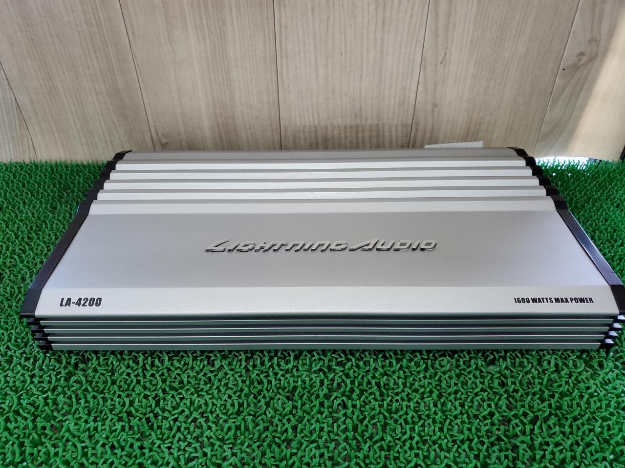 LIGHTING AUDIO(ライトニングオーディオ) LA-4200 4chアンプ | カー用品 アンプを通販で購入する | 中古カー＆バイク用品の販売ならアップガレージ
