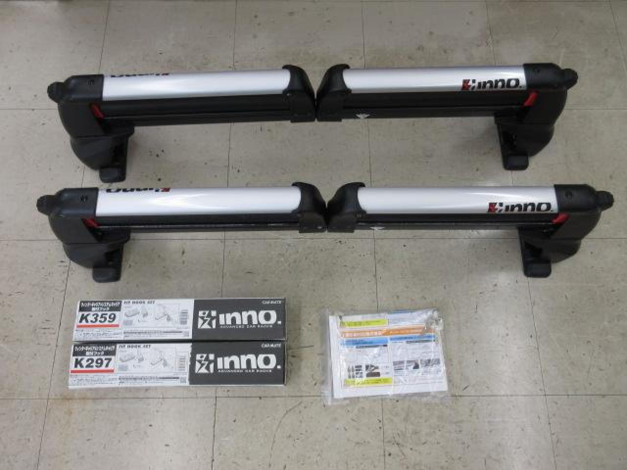 INNO スノーキャリア ハイタイプ UK739 + 取付フック K359 + K297 | カー用品 キャリアを通販で購入する | 中古カー＆バイク用品の販売ならアップガレージ