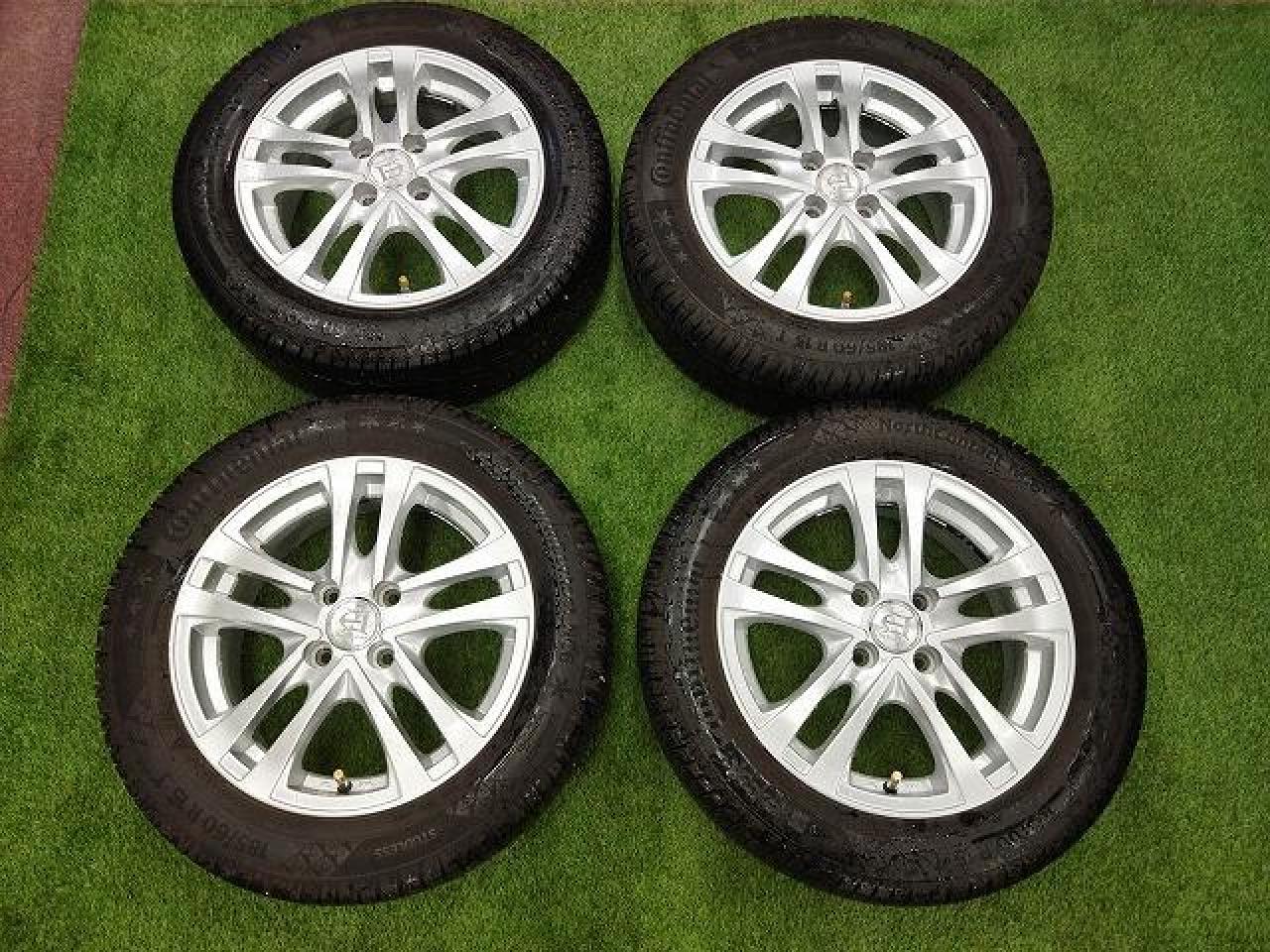 TECHNOPIA Aphrodite 5本ツインスポーク シルバー + Continental NorthContact6 NC6 4本セット | カー用品 スタッドレスタイヤホイールセット ...