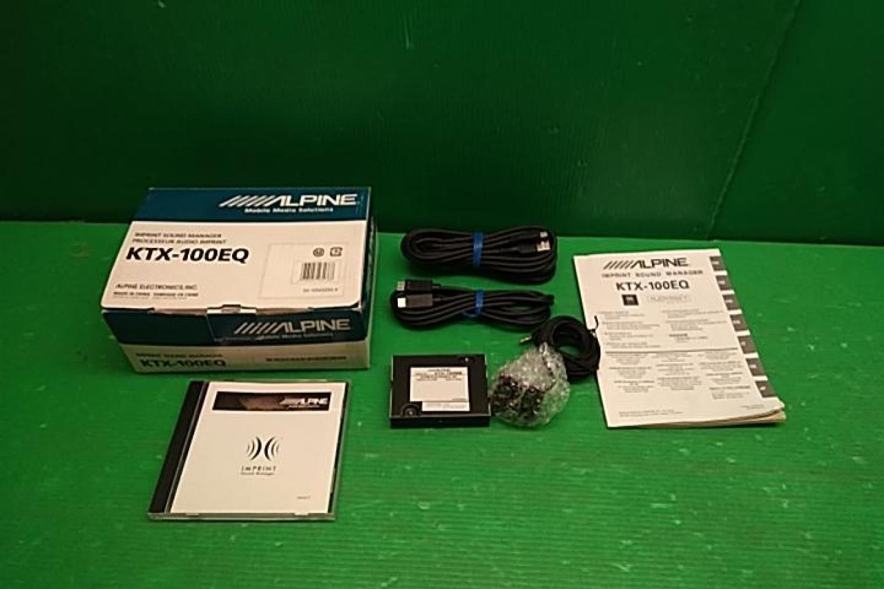 ALPINE KTX-100EQ インプリント サウンドマネージャー | カー用品 アンプ その他アンプを通販で購入する | 中古カー＆バイク ...