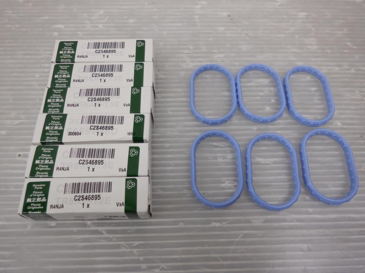 JAGUAR(ジャガー) 純正スパークプラグ 6本セット TR6AP-13E(C2S46895) メーカー不明 インテークマニホールド ...