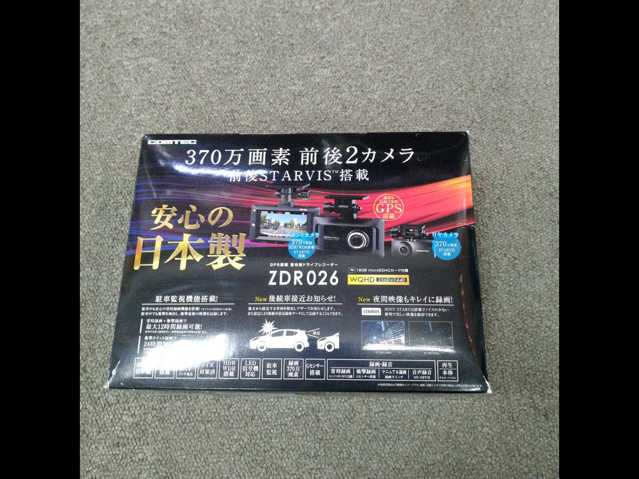 COMTEC ZDR026 前後型ドライブレコーダー☆高画質前後370万画素STARVIS搭載☆ | カー用品 カーAVアクセサリー ドライブレコーダーの通販 | アップガレージ 中古カー ...