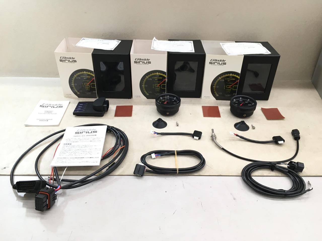 TRUST GReddy sirius meter ターボタイマー + 水温系 + OBDⅡハーネス + Control Unit | カー ...