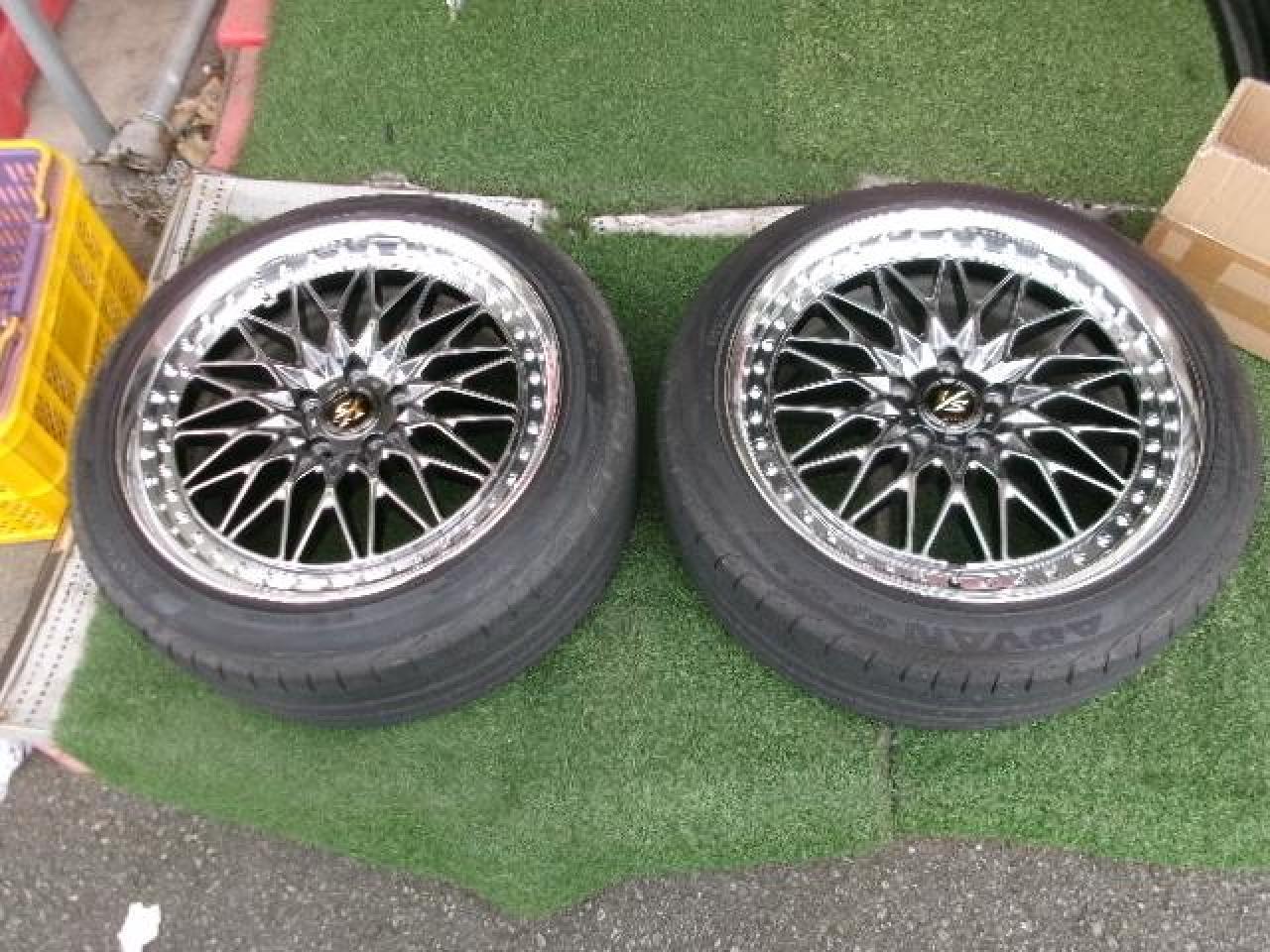 【タイヤホイール2本のみ】WORK(ワーク) VS(ブイエス) VS-XV + YOKOHAMA(ヨコハマ) ADVAN SPORT V105 ...