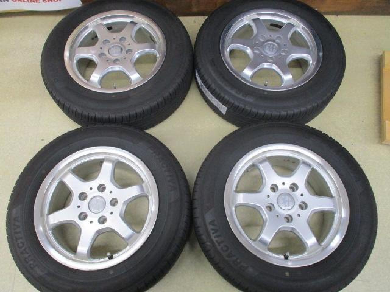 BRIDGESTONE ERGLANZスポークホイール + PRACTIVA BP01 | カー用品 タイヤホイールセット 15インチタイヤ ...