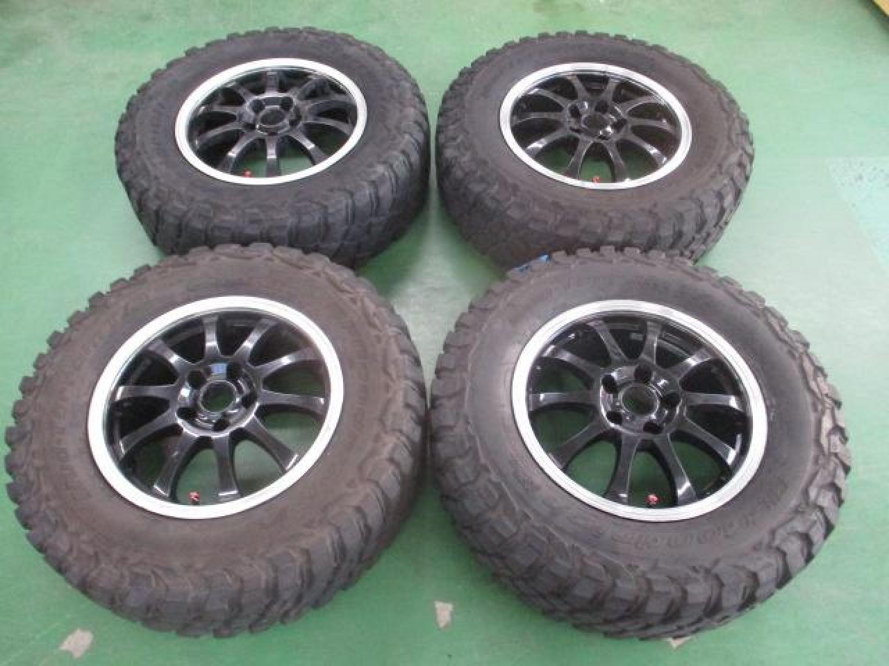 メーカー不明 10本スポークアルミホイール+【BFGoodrich】Mud-Terrain T/AKM3 225/75R16 4本セット ...