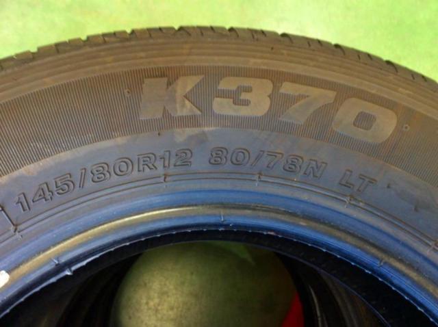 BRIDGESTONE K370 145/80R12 80/78N LT 2021年 | カー用品 タイヤ 12インチタイヤを通販で購入する | 中古カー＆バイク用品の販売ならアップガレージ
