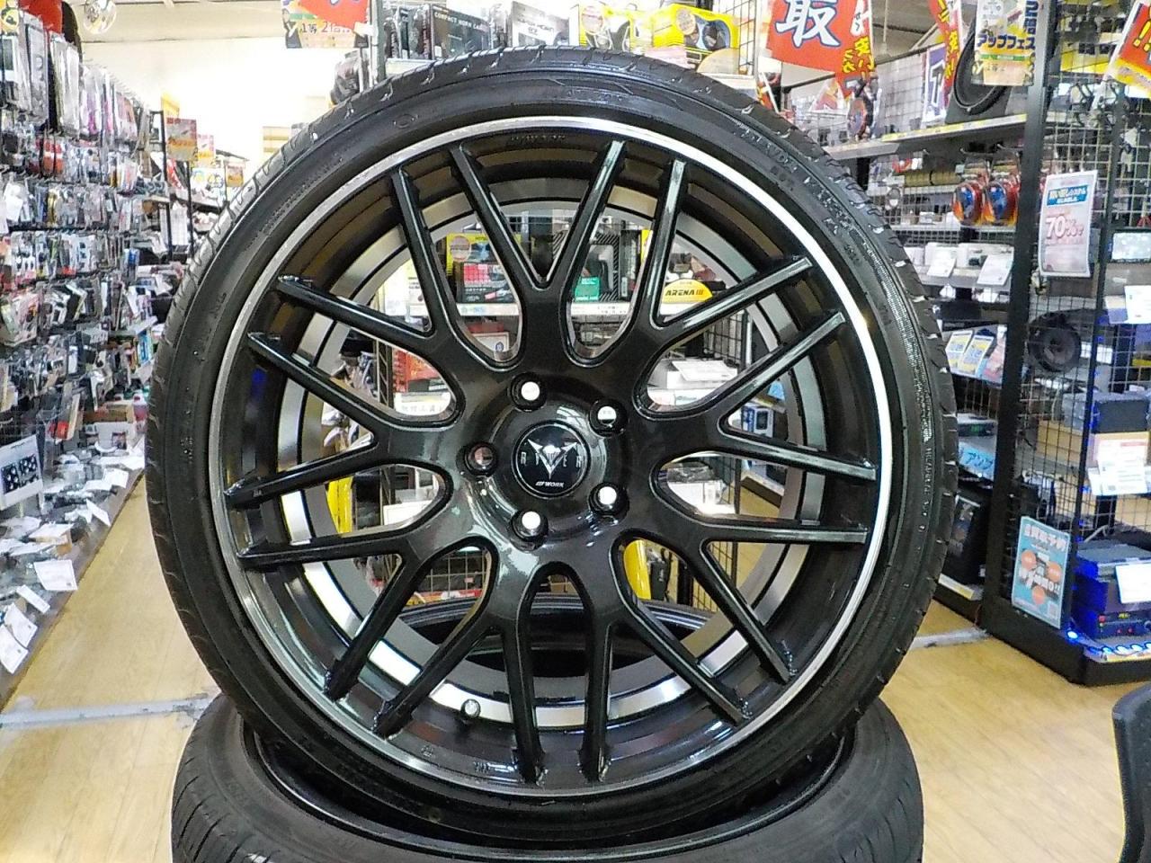 【値下げしました】WORK(ワーク) RYVER(レイバー) M009 + KENDA(ケンダ) KR32 | カー用品 タイヤホイールセット 19インチタイヤホイールセットを通販で購入する ...