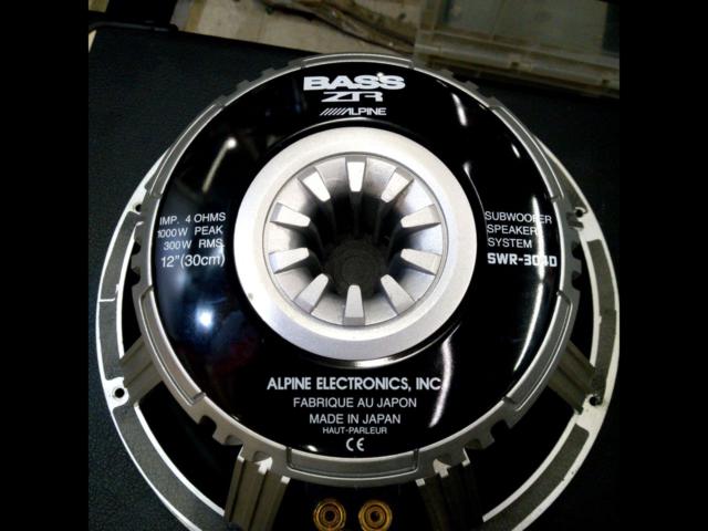ALPINE BASS ZR/VR 12インチサブウーファーBOX付き | 中古品 | アップガレージ 国立府中インター店 | カー用品 ...